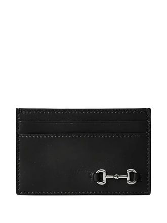 Gucci Kartenetui mit Horsebit-Detail - Schwarz