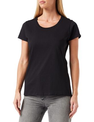 Fruit Of The Loom Damen T-Shirt, Ss129m, Gr. 2XL (Herstellergröße: 18), Schwarz - Schwarz