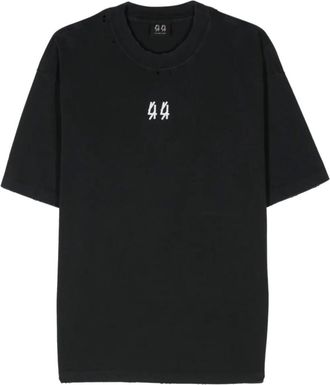 44 Label Group Homme, Tops, Noir, Taille: L T-shirt avec Logo