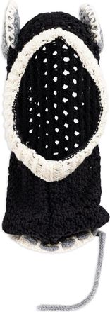 Marni cagoule en laine &agrave; oreilles bouffantes - Noir