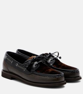 Brunello Cucinelli Chaussures bateau Monili en cuir