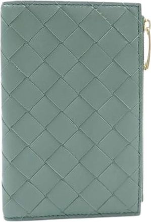 Bottega Veneta Portefeuille Bi-fold Vintage Pre-owned - Femme - Pre-owned - Vert - Taille: ONE Size