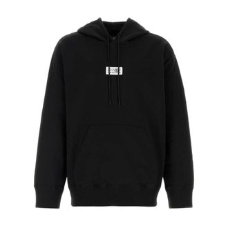Maison Margiela Homme, Sweatshirts et sweats &agrave; capuche, Noir, Taille: L Cotton Logo Patch Sweat &agrave; capuche
