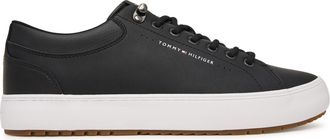 Tommy Hilfiger Sneakers Tommy Hilfiger Harlem Lth Vulc Cleat Winter FM0FM05950 Schwarz