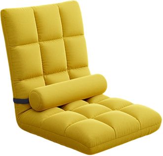 Generic Leichter Bodenstuhl mit R&uuml;ckenst&uuml;tze - bequemer Erkerstuhl f&uuml;r Gaming Lesemeditation - verzerrungsbest&auml;ndig und leicht zu bewegen