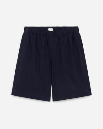 Arket Shorts Aus Baumwoll-Popeline -Blau