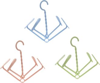 Cabilock 3 St&uuml;ck Teiliges Faltbares Kunststoff Schuh trockengestell Winddichtes Leichtes Schuhregal zum Aufh&auml;ngen Platzsparender Organizer f&uuml;r Schuhe und Stief