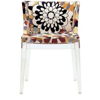 Kartell 6893ZZ Stuhl Mademoiselle à la mode, vevey gedeckte brauntöne