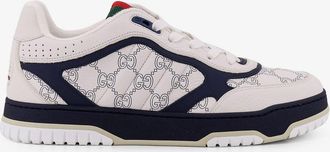Gucci Re-Web leather sneakers - GUCCI - gender_Man