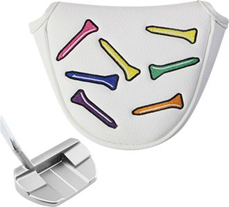 Generico Putterh&uuml;lle f&uuml;r Malleto | Magnetischer Schutz aus PU f&uuml;r Schl&auml;ger - mit modischem Stickdesign, Golfzubeh&ouml;r f&uuml;r t&auml;gliches Training und Wettk&auml;mpfe