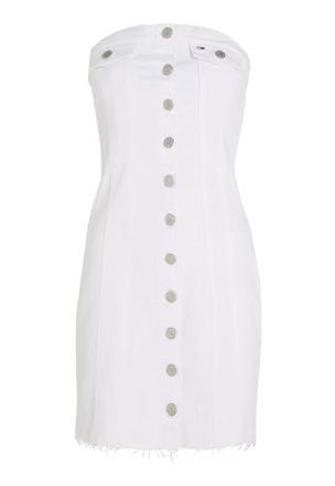 Tommy Hilfiger Jurk Van Een Mix Van Katoen En Elastaan Met Knopen