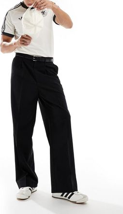 Weekday Uno - Pantalon habillé coupe ample - Noir