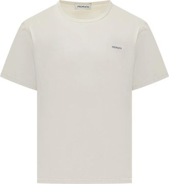 Premiata Homme, Tops, Blanc, Taille: L T-shirt &agrave; col rond