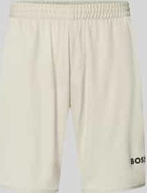 HUGO BOSS Regular Fit Shorts mit Label-Schriftzug Modell TOC SPIN 9 INCH