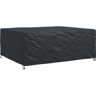 vidaXL Gartenm&ouml;belabdeckung Schwarz 250 x 210 x 90 cm 600D vidaXL