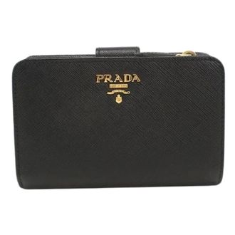 Prada Portefeuille Pre-owned (bi-fold) - Femme - Pre-owned - Noir - Taille: ONE Size
