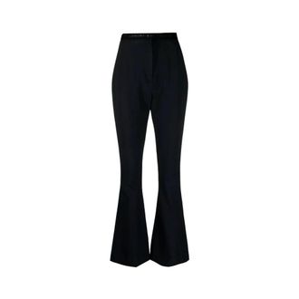 Versace Jeans Couture Schwarze Schlaghose mit hoher Taille - - Trousers - Damen - Schwarzk - 2XS