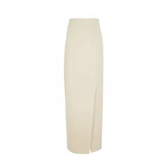 Cortana Asa- langer elfenbeinfarbener Rock- - - Skirts - Damen - Beige - 2XS