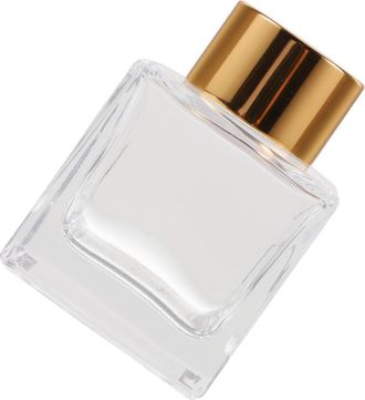 DOITOOL Aromatherapie Flasche 50 Ml Aus Glas Viereckige Duftabgabeflasche Nachf&uuml;llbar Mit Schilfrohrdiffusor F&uuml;r &Auml;therische &Ouml;le Raumduftdekoration F&uuml;r Wohnzim