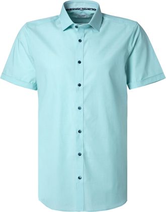 Olymp Herren Kurzarmhemd blau