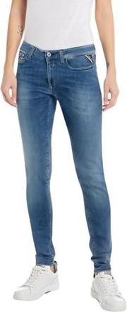 Replay Damen Jeans New Luz Skinny-Fit mit Comfort Stretch, Medium Blue 009 (Blau), 30W / 30L