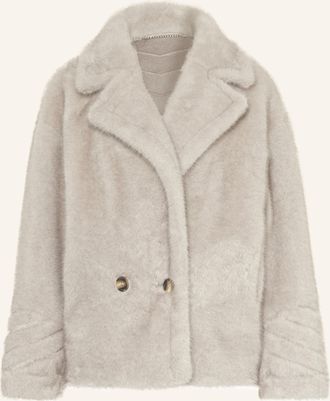 Lilienfels Lilienfels Kunstpelz-Jacke grau