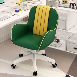 Generic Moderner B&uuml;rostuhl mit PU-Lederbezug, drehbar und rollbar, ergonomische Armlehnen, ideal f&uuml;r Computerspiele und Lernen, stilvoller Schreibtischstuhl f