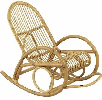 Aubry Gaspard Aubry Gaspard - Fauteuil Rocking-chair en manau Non écorcé
