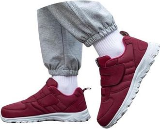 Generic Chaussures de sport légères pour femme - Respirantes - Antidérapantes - Avec mousse à mémoire de forme - Pour la gym, le tennis, bordeaux, 36.5 EU