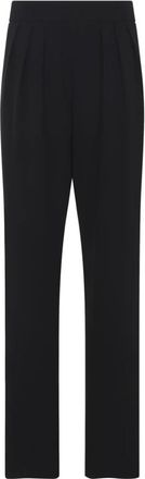 Giorgio Armani Femme, Pantalons, Noir, Taille: 38 FR Pantalon avec plis en cady de soie