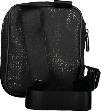 Calvin Klein Leather Shoulder Bag - Black