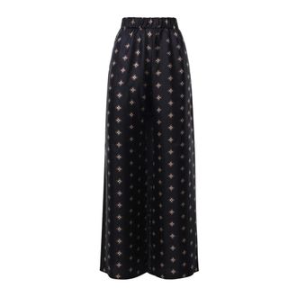 Max Mara Wide Pantalons - Femme - Pantalons - Bleu - Taille: 40 FR