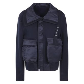 sacai Blouson Sponge Sweat - Femme - Vestes - Noir - Taille: 44 FR