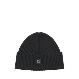 HUGO BOSS Xola Metal Beanie - - Accessories - unisex - Schwarzk - ONE SIZE