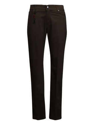 Marco Pescarolo Hose mit Perlen - Braun