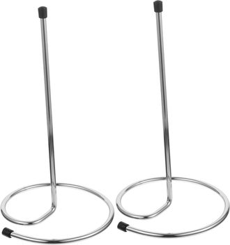 DOITOOL 2 St&uuml;ck Wein Karaffe Trockengestell aus Metall Korrosionsbest&auml;ndiger Dekanterhalter f&uuml;r Zuhause Bar Hotel Platzsparender Abtropfst&auml;nder f&uuml;r Rotwein Ka