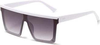 Generic Lunettes De Soleil &Agrave; Monture Large For Hommes Et Femmes, Id&eacute;ales For La Conduite En Ext&eacute;rieur Les Vacances. D&eacute;coratives(White)