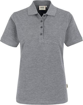 HAKRO Damen Polo-Shirt Classic - 110 - grau meliert - Größe: XXL
