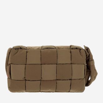 Bottega Veneta Mens Maxi Padded Tech Cassette Bag Green Polyamide Messenger