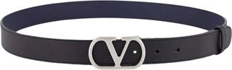Valentino Garavani Homme, Accessoires, Noir, Taille: 115 CM Reversible VLogo Belt