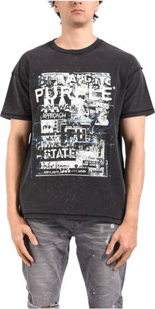 Purple Homme, Tops, Noir, Taille: S T-Shirt