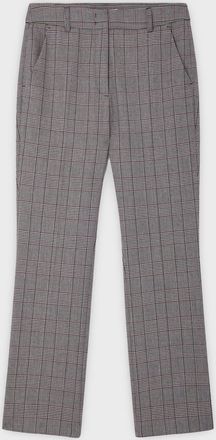 Gerard Darel Pantalon imprim&eacute; prince de galles - Emmie - Gris moyen