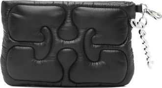 Ganni Femme, Accessoires, Noir, Taille: ONE Size Portefeuille