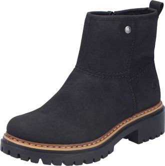 Rieker Damen Ankle Boots 72671, Frauen Stiefeletten,uebergangsstiefel,gefüttert,Winterstiefeletten,Stiefel,Bootee,Booties,schwarz (00),41 EU / 7.5 UK