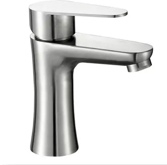 Generic Waschtischarmatur, Waschtischarmatur, Edelstahl, Waschbecken, Warm- und Kaltwasserwaschbecken, Wasserhahn (geb&uuml;rstet)