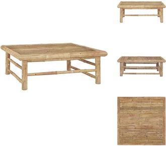 vidaXL Gartentisch 65x65x30 cm Bambus - Gartentisch - Bambustisch - Gartenmöbel - Terrassenmöbel - Esszimmerset