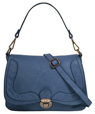 Samantha Look Sac &agrave; bandouli&egrave;re Femme cuir v&eacute;ritable | Fabriqu&eacute; en Italie, compartiment pour smartphone, sac &agrave; bandouli&egrave;re spacieux 021853