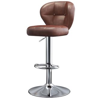 Generic H&ouml;henverstellbare Barhocker, 62-82 cm, Moderner Drehstuhl mit R&uuml;ckenlehne und Kunstlederbezug f&uuml;r K&uuml;che und Esszimmer
