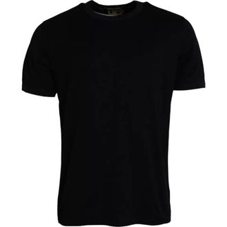 Dolce & Gabbana Black Cotton Round Neck Short Sleeves Men T-Shirt