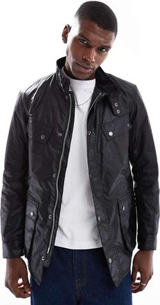Barbour Duke - Schwarze Wachsjacke